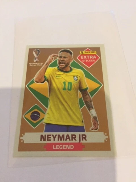 FIFA WORLD CUP Qatar 2022 Extra Stickers bronze neymar JR BRAZIL LEGEND ...