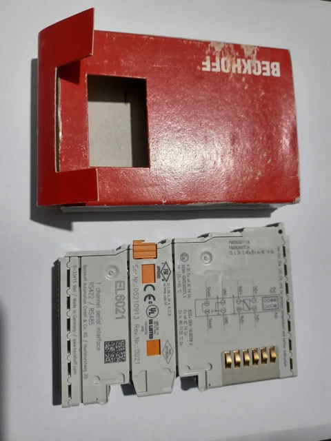 BECKHOFF EL6021 ETHERCAT Terminal,1CH communication interface,serial,RS422/RS485 £115.08 ...