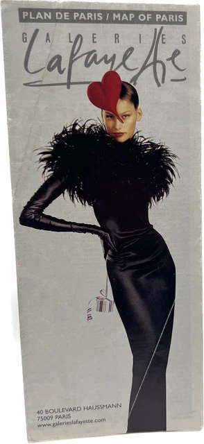 PLAN DE PARIS | Map of Paris from Galeries Lafayette! Brochure 🗺️ EUR 9 ...