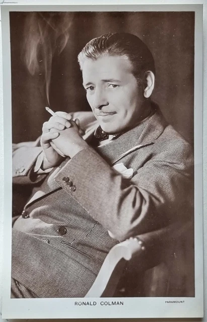 RONALD COLMAN PHOTO Postcard Film Star Vintage Original $10.35 - PicClick AU