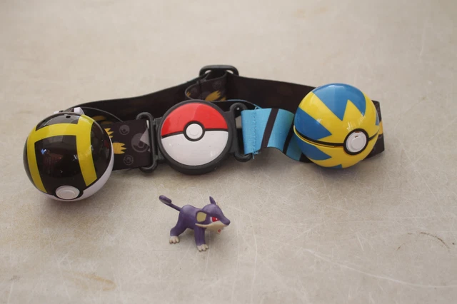 POKEMON BELT GOOD condition with 2 pokeball and 1 pokemon ratata £18.46 ...