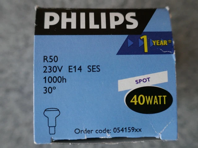 PHILIPS REFLEKTOR 40W E14 230V STRAHLER SPOT 30° - KEIN LED! OVP EUR 2 ...