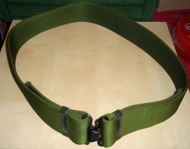 ORIGINAL BRITISH ARMY Belt Military Tactical Cadet Combat Webbing Green ...