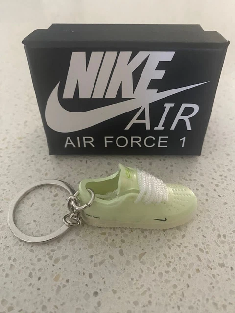 NIKE AIR FORCE 1 Low-(Just Do It Barely Volt)-3D Sneaker Keychain With ...