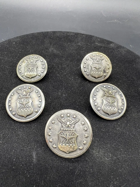 VINTAGE U.S. AIR Force Military Uniform USAF Button Waterbury Buttons ...