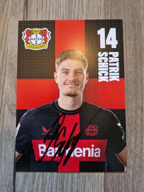 PATRICK SCHICK ORIG. sign. Autogrammkarte Autogramm Bayer Leverkusen ...