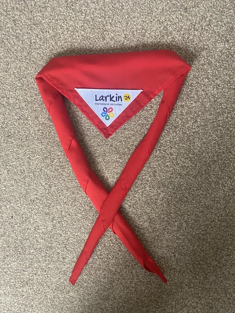 LARKIN 2024 SCOUT Guide Jamboree - Romans Sub Camp Red Neckerchief ...