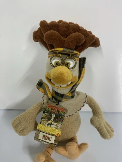 MAC CHICKEN RUN Dreamworks Plush Toy Approx 10” inch NEW With Tag £14. ...