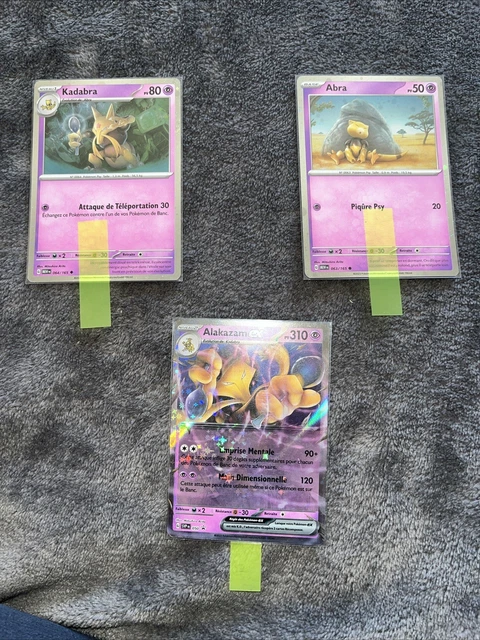 CARTE POKÉMON ALAKAZAM EX SVP 050 Kadabra Abra 064 063 Promo 151 EV3.5 ...