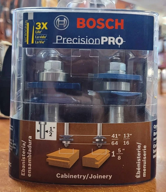 NEW! BOSCH (85625MC) 1-5/8 in. Carbide-tipped OGEE Stile and Rail Bit ...
