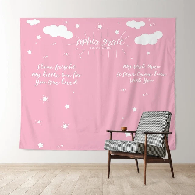 PERSONALIZED TWINKLE TWINKLE Baby Shower Backdrop Banner $37.84 ...