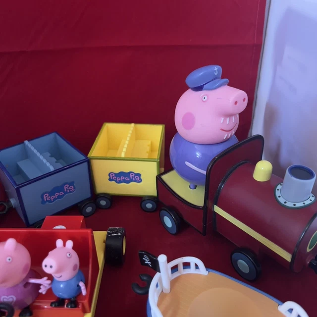 PEPPA PIG GRANDPA Pig's Train with George Figure And many more Bundele ...