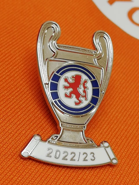 GLASGOW RANGERS FC 2022 /2023 Champions League Trophy Pin Badge £5.00 ...