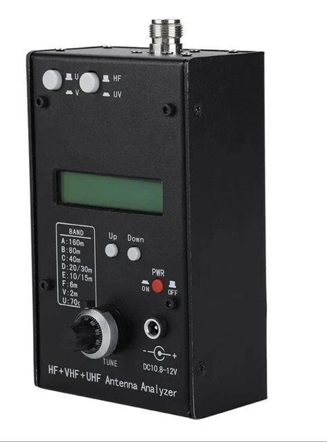 HF+VHF+UHF ANTENNA ANALYZER SWR Antenna Meter Tester RF Impedance ...
