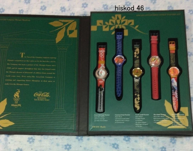 OROLOGIO COCA COLA Coca-Cola Atlanta Olympic MEMORIAL Set Completo 5 ...