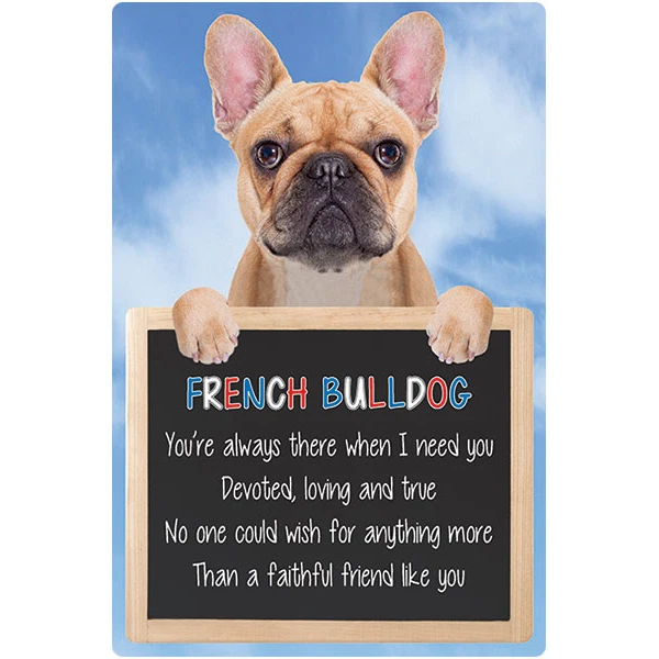FRENCH BULLDOG DOG sign Frenchie signs faithful friend dogs French ...
