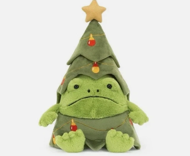 NEW JELLYCAT XMAS Ricky Rain Frog Tree Plush Doll with Tags - Season's ...