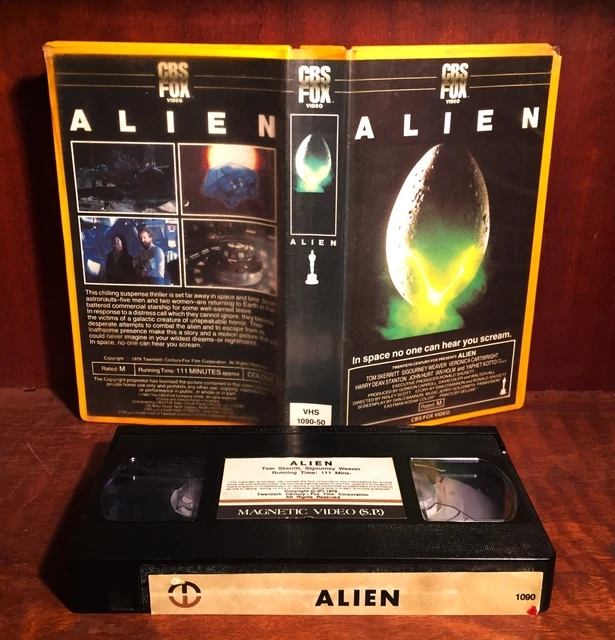 *ALIEN VHS CBS-FOX/MAGNETIC cult 1979 sci-fi horror Ridley Scott SUPER ...