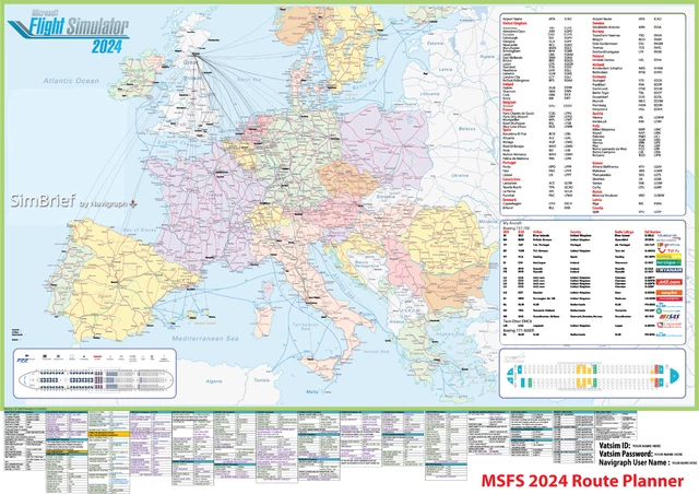 PERSONALISED POSTER FLIGHT Route Map For MSFS, XPlane A1 size £30.00 ...