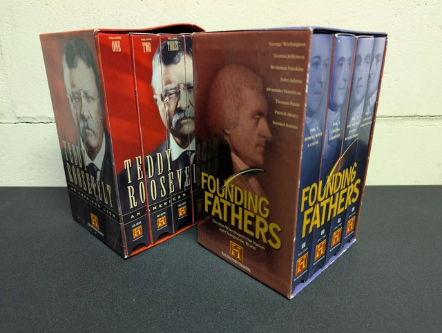 HISTORY CHANNEL FOUNDING Fathers & Teddy Roosevelt VHS Box Sets £9.04 ...