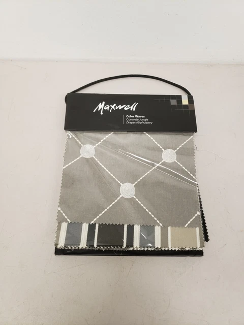 MAXWELL COLOR WAVES Concrete Jungle Drapery Upholstery Fabric Sample ...