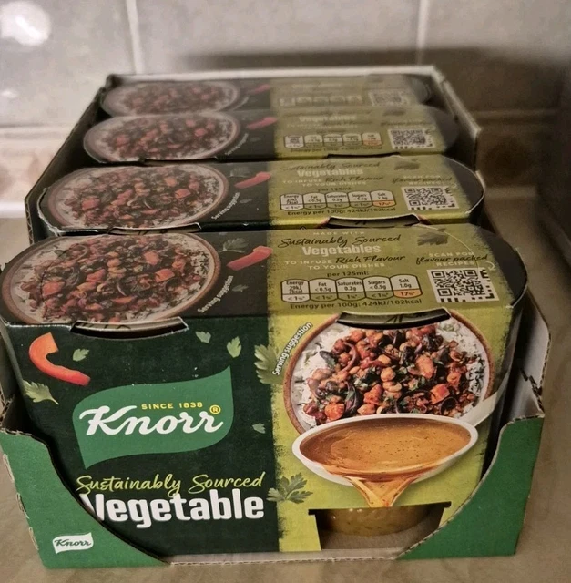 4 X KNORR 8 Vegetable Stock Pot (8X28G) 32 pots 10/2026 £11.99 ...