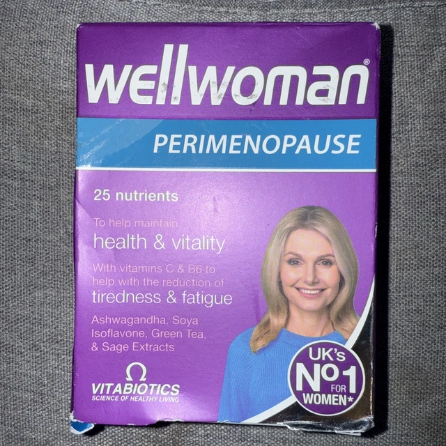 VITABIOTICS WELLWOMAN PERIMENOPAUSE Supplement 30 Tablets, 25 Nutrients ...