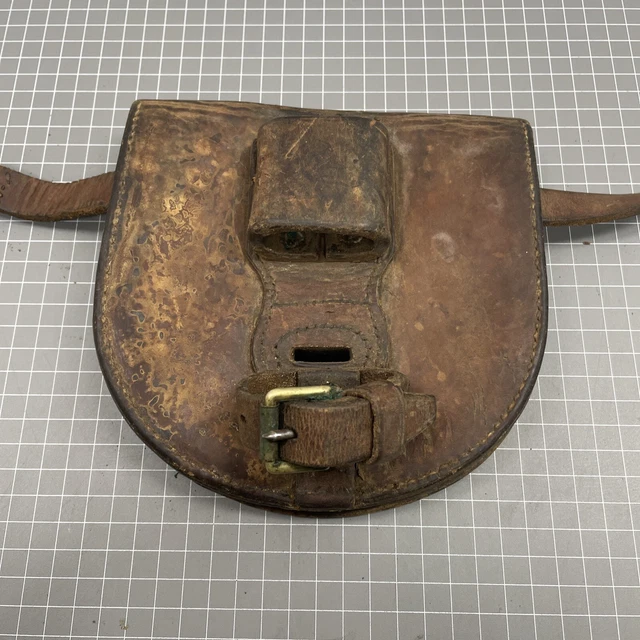 ORIGINAL WW1 LIGHT Horse Shoe Pocket Pouch Sword Bayonet Sheath Aif ...