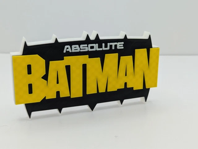 ABSOLUTE BATMAN - 3D printed logo for desk or wall mount. £10.00 ...