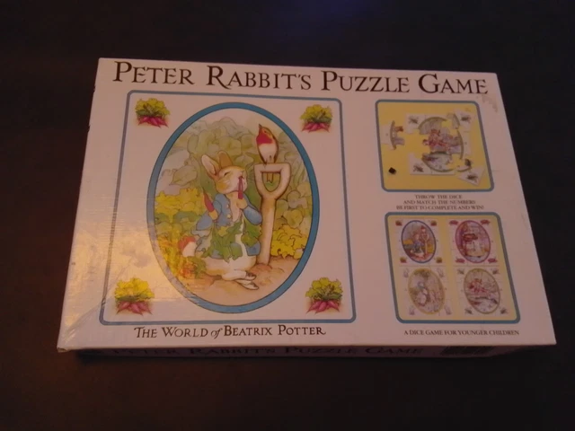🎲 PETER RABBITS Puzzle Game Vintage Michael Stanfield Complete £6.52 ...