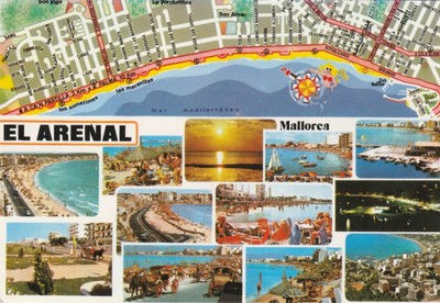 AK MAP, CITYMAP, MAP *** EL ARENAL *** Mallorca £0.86 - PicClick UK