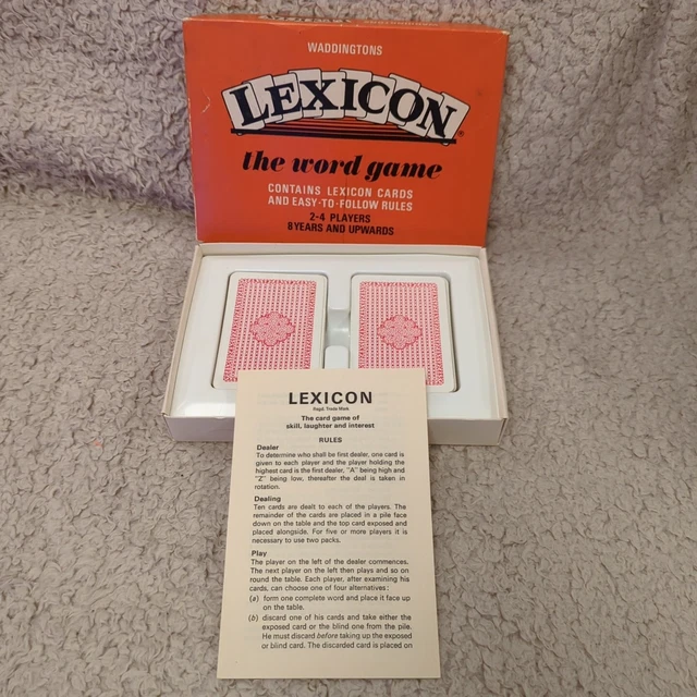 VINTAGE LEXICON WORD Card Game 1968 Waddingtons Complete (H1) £6.95 ...