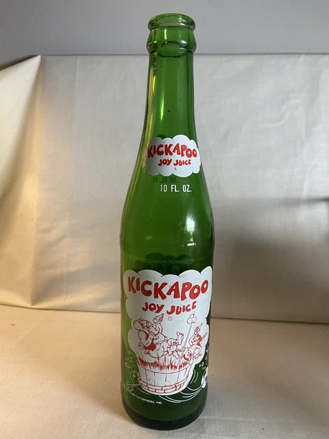 VINTAGE KICKAPOO JOY Juice 10oz Soda Bottle By National Nugrape Co. $10 ...