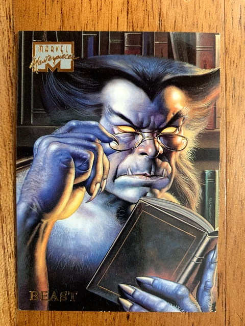 MARVEL MASTERPIECES 1996 Beast Card 2 Boris Vallejo Fleer Skybox EUR 9 ...