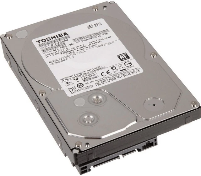 TOSHIBA 3TB INTERNE Festplatte DT01ACA300 3,5 Zoll HDD SATA 6 Gb/s 7200RPM 64MB EUR 29,90 ...