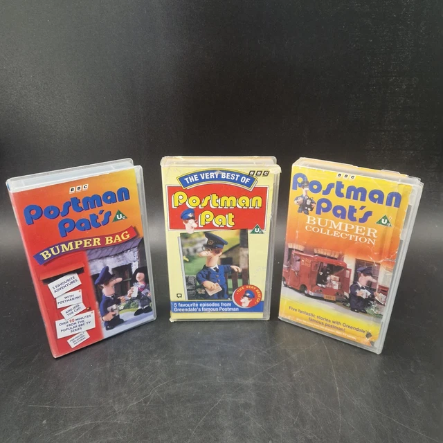 POSTMAN PAT VHS Video Tapes Bundle X 3 bumber bag best of and bumper ...