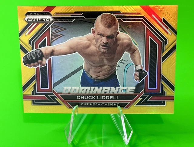 💥💥2023 PANINI PRIZM UFC Dominance Gold Prizm #14 Chuck Liddell 09/10!!💥 ...
