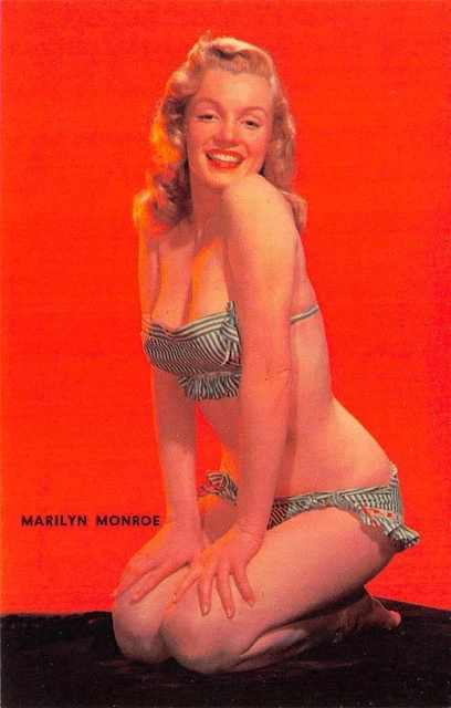 MARILYN MONROE ACTRESS Movie Star Pin-Up Bikini Risque c1950s Vintage Postcard EUR 13,81 ...