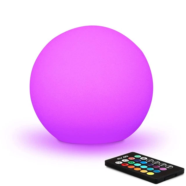 LED BALL LIGHT Sphere Lamp Color Changing Mood Light with Remote for In ...