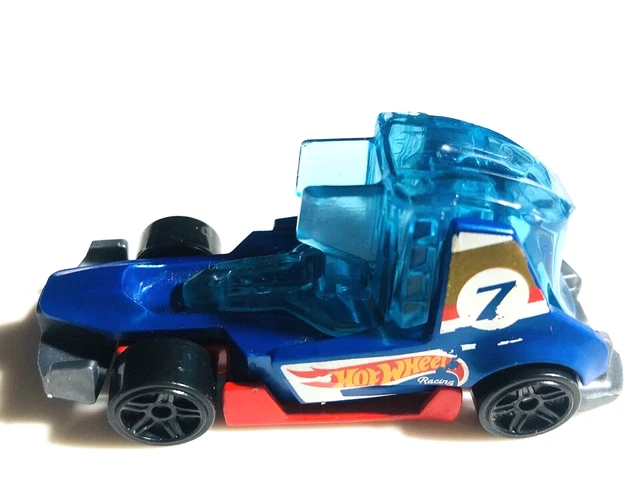 HOT WHEELS HW Race Team Blue Haul-O-Gram Toy Car 1.63 Matchbox scale ...