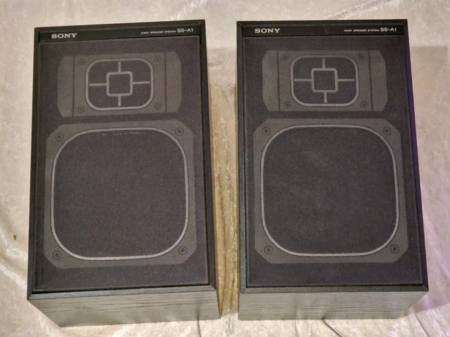 VINTAGE WORKING 90'S Sony SS-A1 2 Way Bookshelf Speakers £19.99 ...