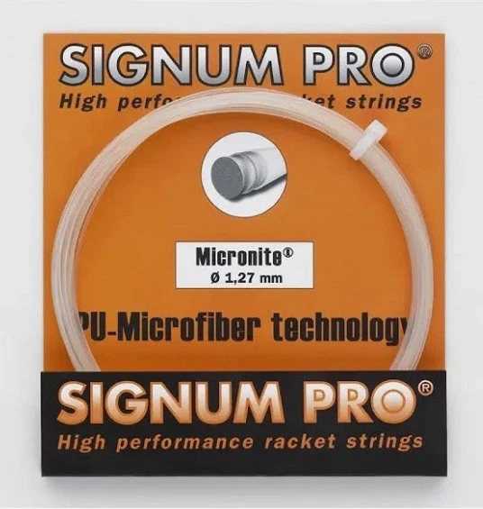 SIGNUM PRO MICRONITE 12m transparent Tennis Saitenset Multifil / 1,32mm ...