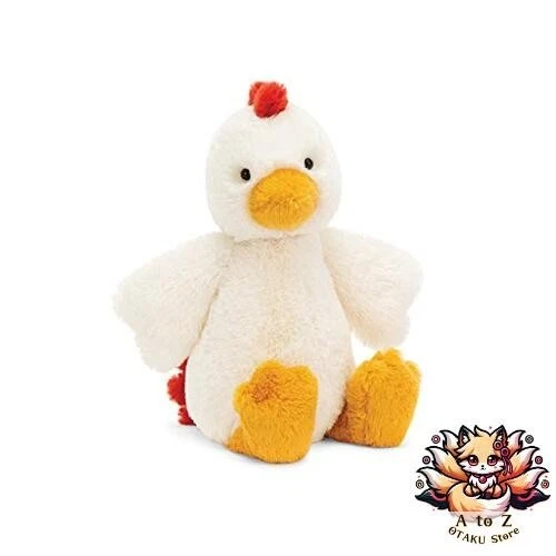 NEW JELLYCAT BASHFUL Chicken Stuffed Animal Medium 12 inches Plush £149 ...