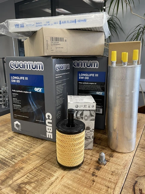 GENUINE VW TRANSPORTER Full OEM Service Kit with Quantum oil and all ...