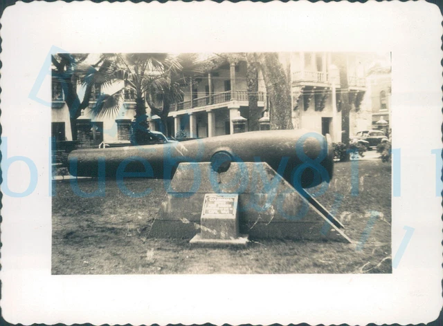 WW2 RAF AIRMAN Photo Robert Johnston on leave 1942 St Augustine Cannon ...