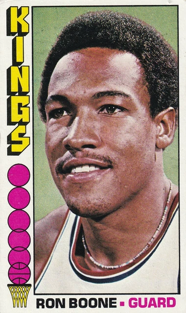 1976-77 TOPPS NBA Ron Boone Kansas City Kings Basketball Cartes Jumbo ...