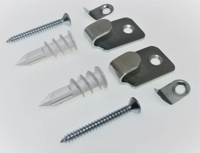 HEAVY DUTY SAFETY Picture Frame Mirror Canvas Hooks 15kg + Plasterboard ...