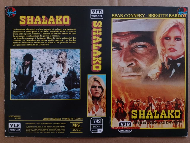 JAQUETTE VHS - Shalako - Vhs Sleeve - Brigitte Bardot - Sean Connery EUR 7,00 - PicClick FR