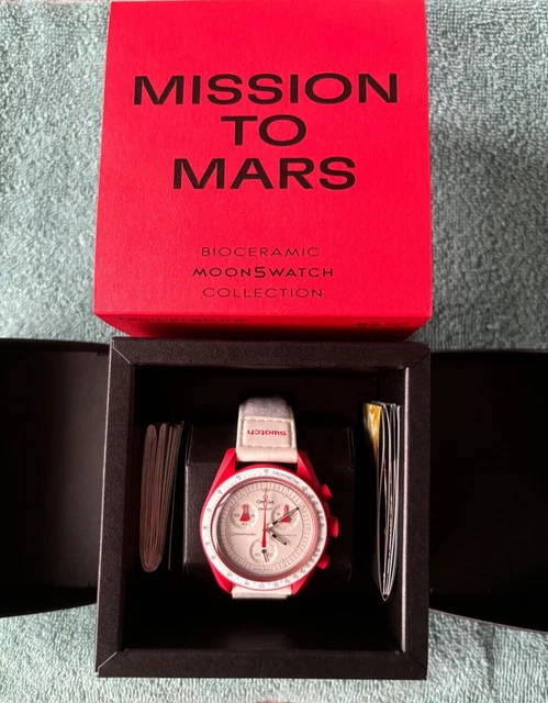 OMEGA X Swatch Speedmaster Moon Watch BIOCERAMIC Mission To Mars £280. ...