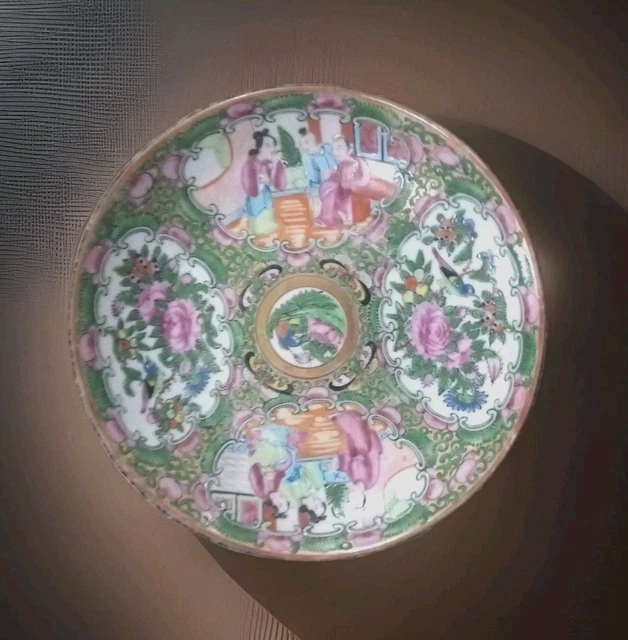 QING DYNASTY 19TH century Chinese Canton Rose Medallion porcelain plate ...